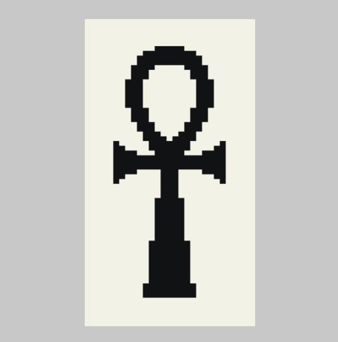 Ankh Symbol - Finger Knitting / Chunky Knit Blanket Pattern - Etsy