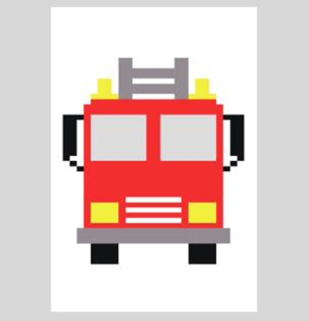 Fire Engine - Finger Knitting / Chunky Knit Blanket Pattern - Etsy