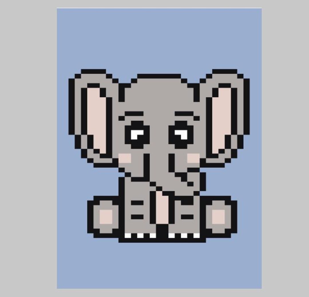Baby Elephant - Finger Knitting / Chunky Knit Blanket Pattern - Etsy
