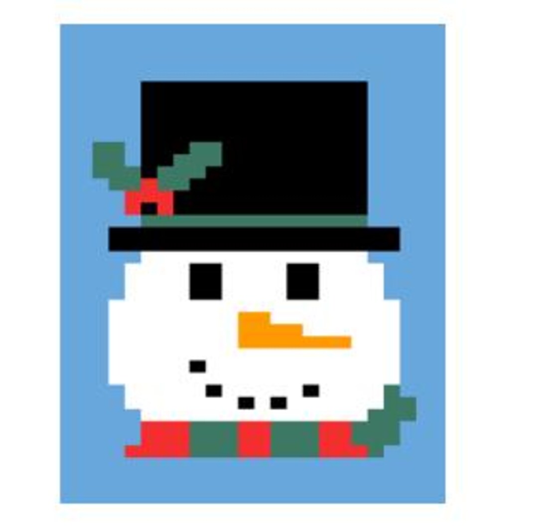 Snowman - Finger Knitting / Chunky Knit Blanket Pattern - Etsy
