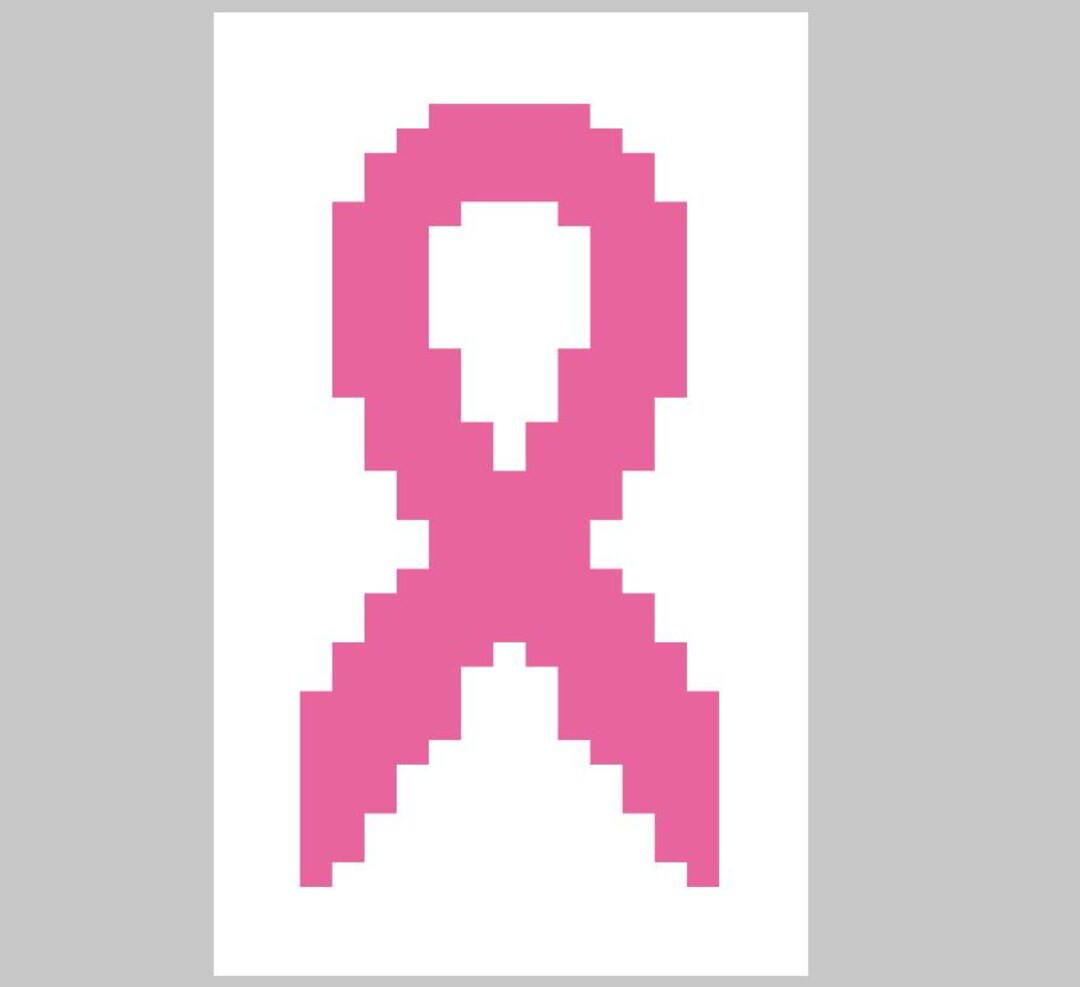 Breast Cancer Ribbon (small) - Finger Knitting / Chunky Knit Blanket ...