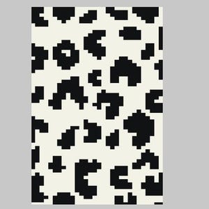 Leopard Print - Finger Knitting / Chunky Knit Blanket Pattern - Etsy