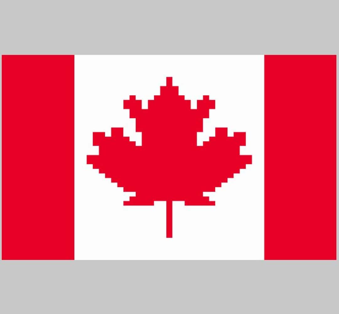 Canadian Flag - Finger Knitting / Chunky Knit Blanket Pattern - Etsy