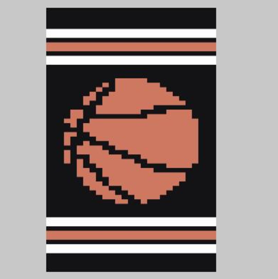 Basketball V2 - Finger Knitting / Chunky Knit Blanket Pattern - Etsy