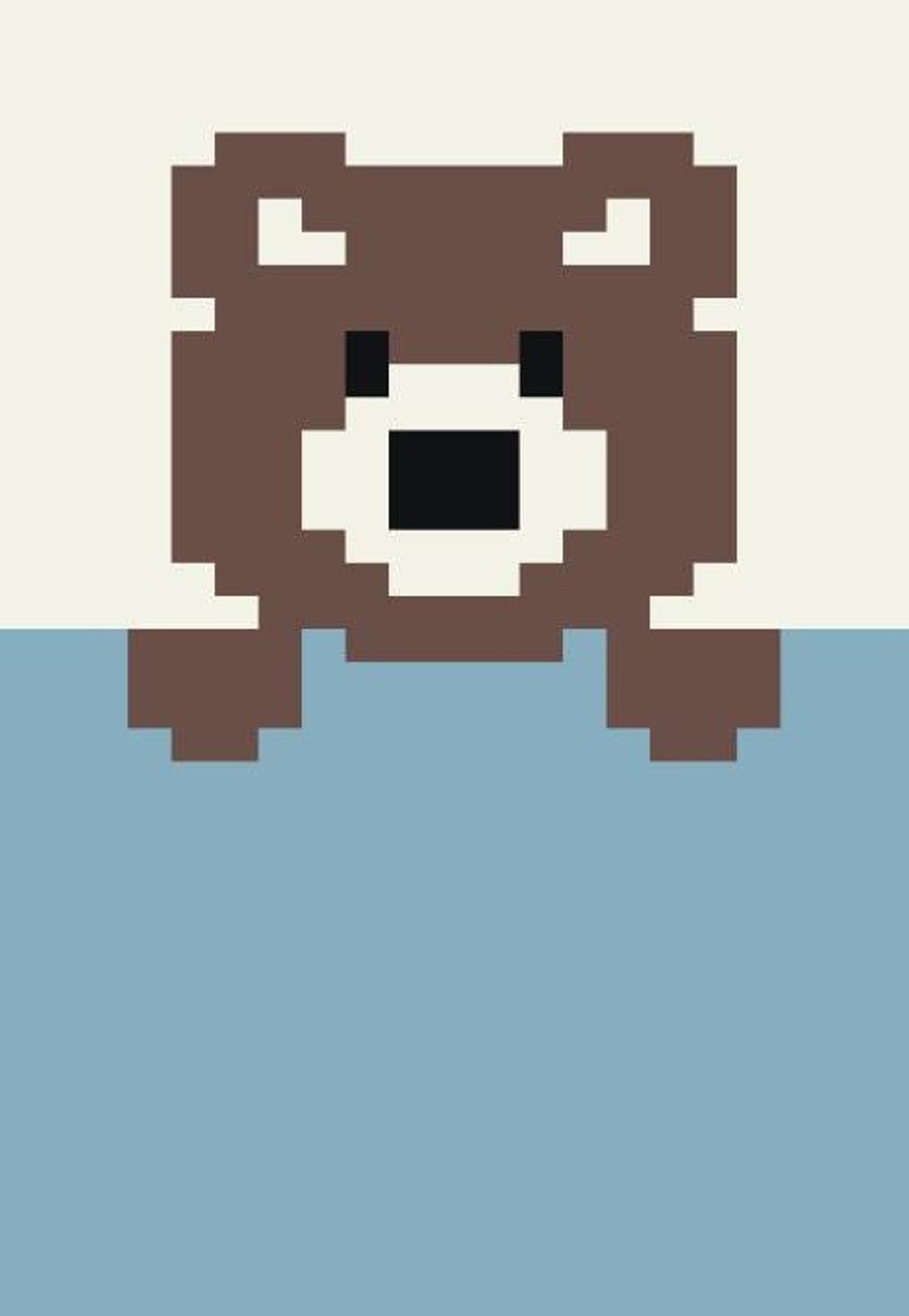 Bear in Bed - Finger Knitting / Chunky Knit Blanket Pattern - Etsy