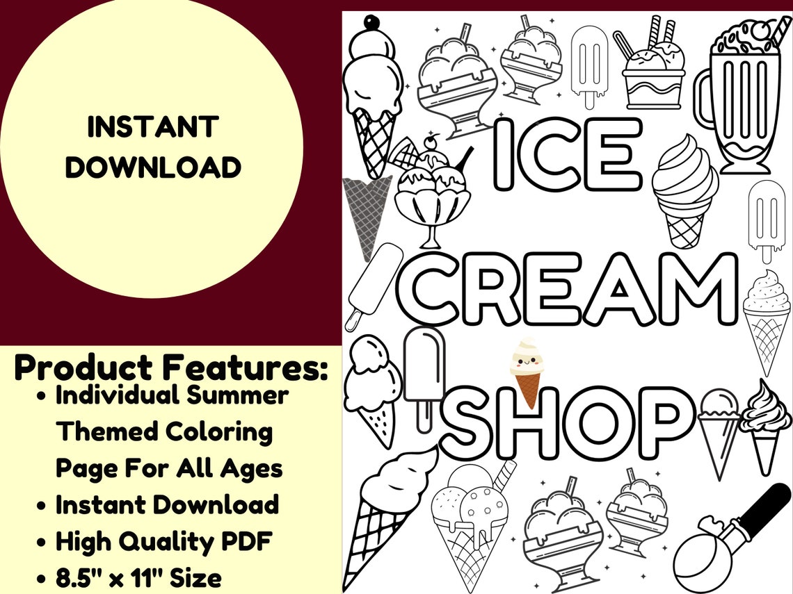 Individual Summer-themed Coloring Page | Fun for All Coloring Page ...