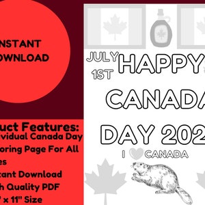 Individual Canada Day Coloring Page | Fun for All Coloring Page ...