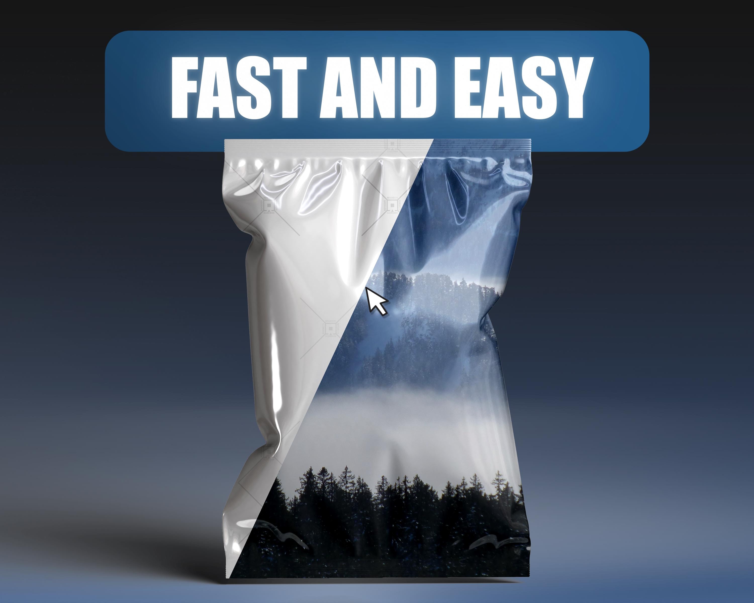 Editable Chip Bag Mockup Template PSD and Canva for Birthday Party ...