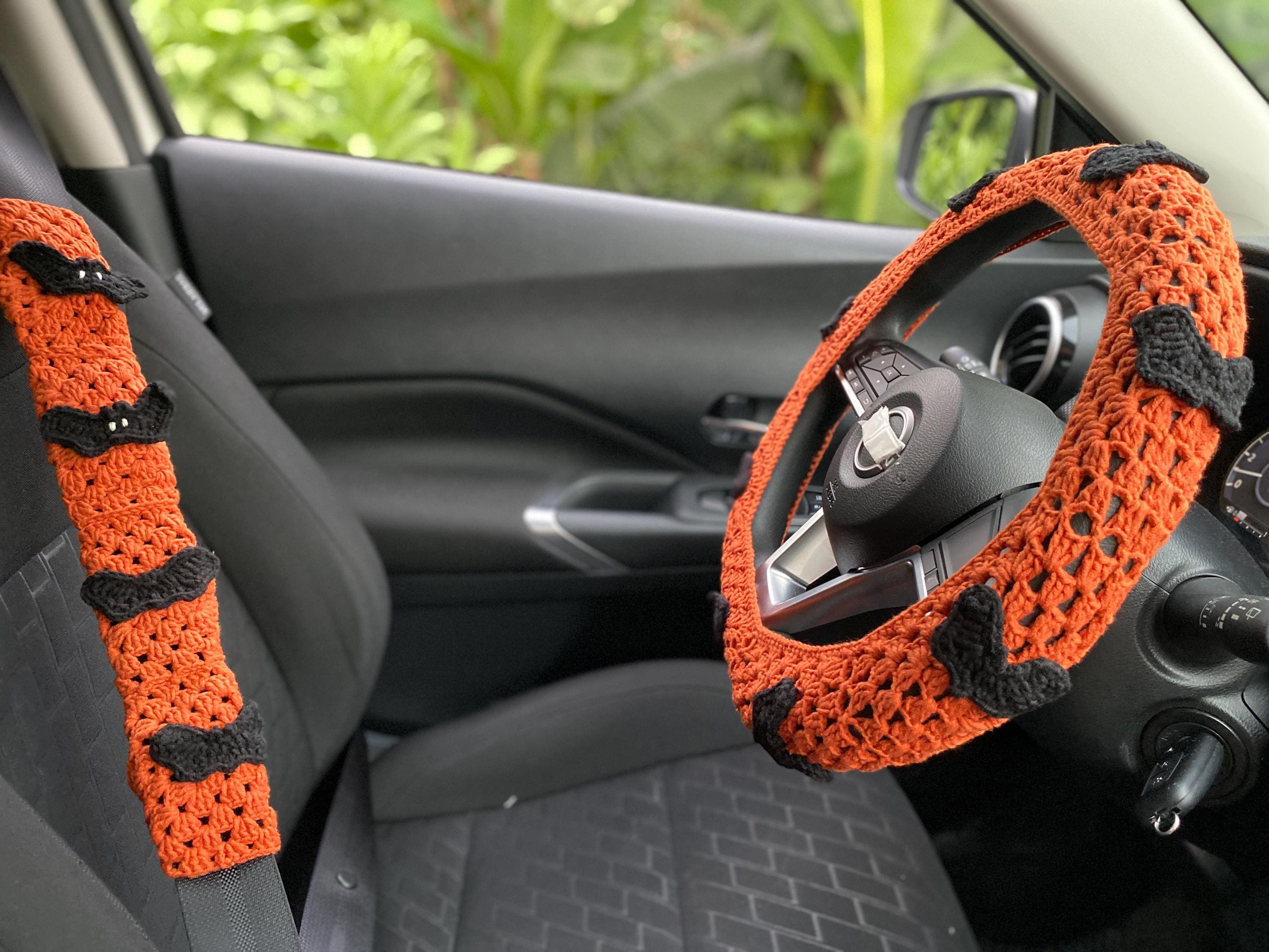 Bat steering wheel cover store