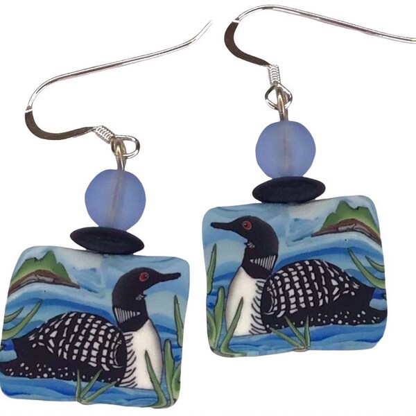 Loon Earrings - Etsy