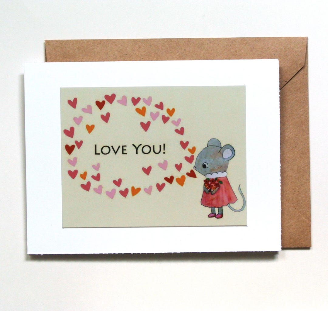 Mouse Valentine Card, Galentine Day Card, Cute Valentine Friendship ...