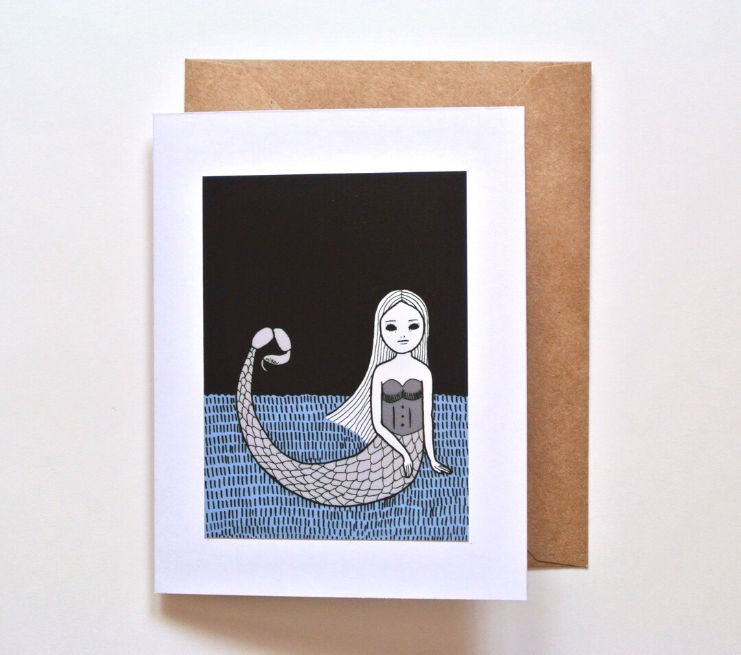 Scorpio Zodiac Sign Art Card, Friend Halloween Gift, Dark Art Goth ...