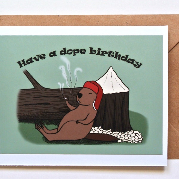 Marijuana Birthday Card - Etsy Canada
