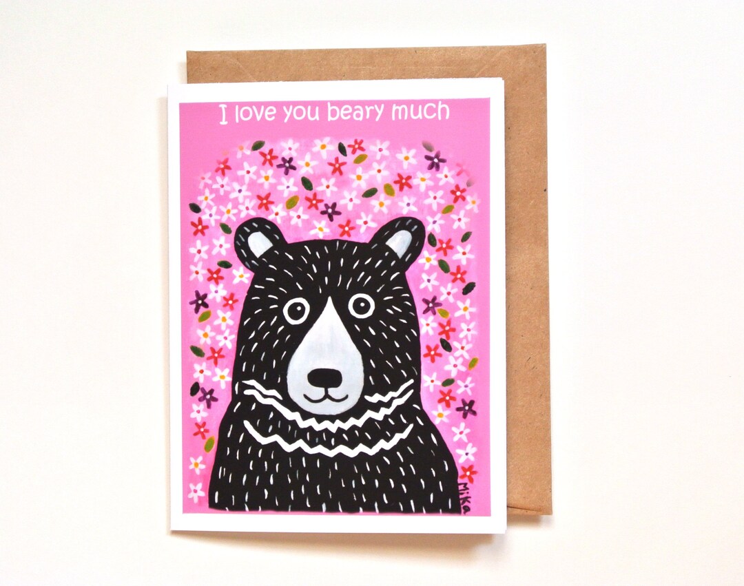 Unique Mothers Day Card, Sending You Bear Hug Card, Funny Anniversary ...