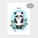 Sorry Card, Sad Panda Print, Printable Apology Card, Cute Panda Bear, I ...