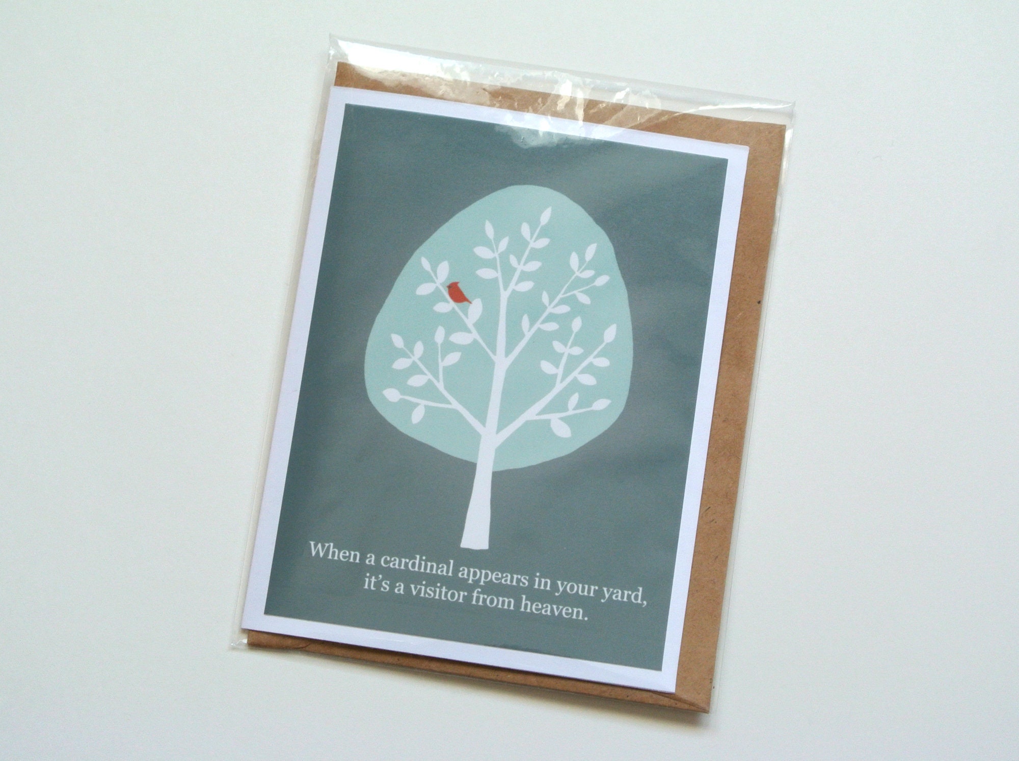 Cardinal Sympathy Card Condolence Card Sorry for Your Loss | Etsy