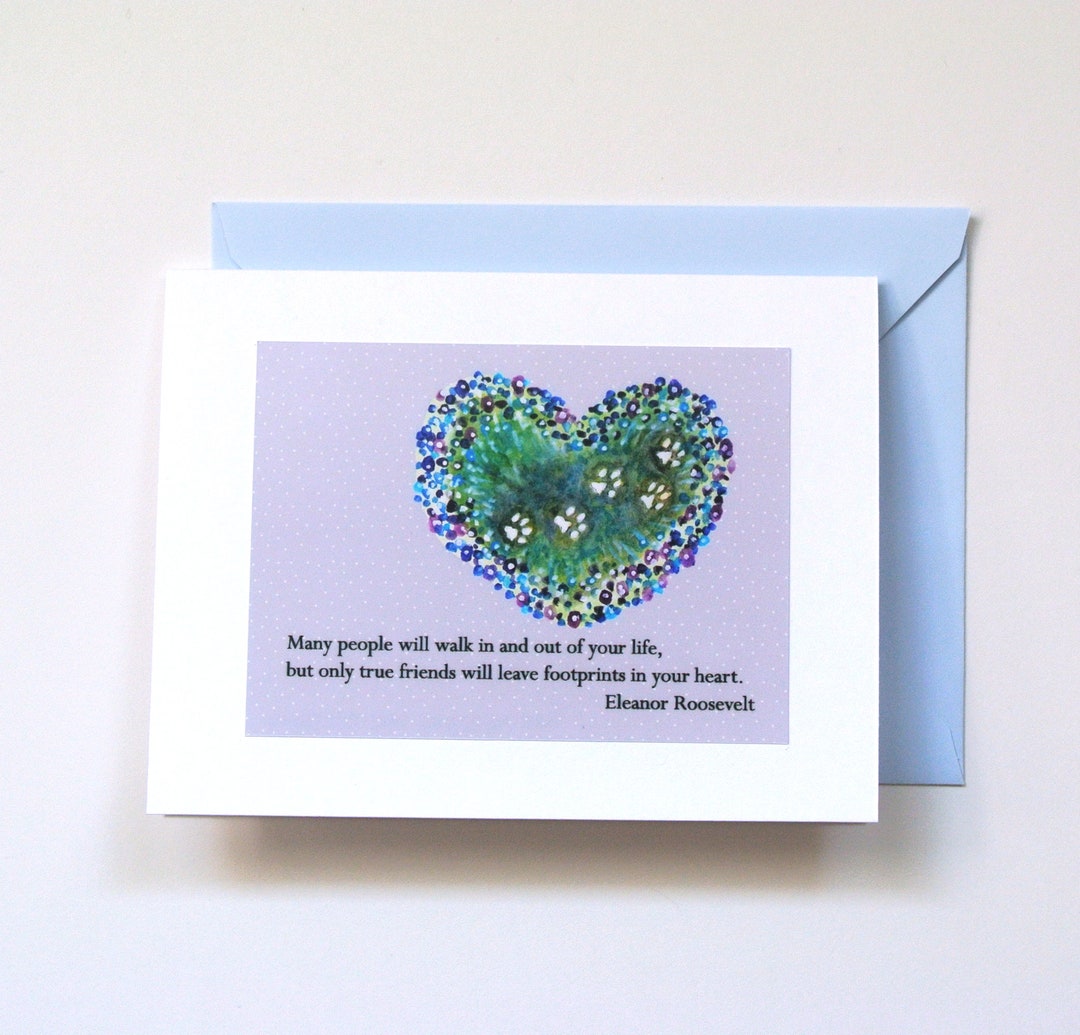 Pet Sympathy Card: Watercolor Floral Heart, Dog Footprints - Etsy