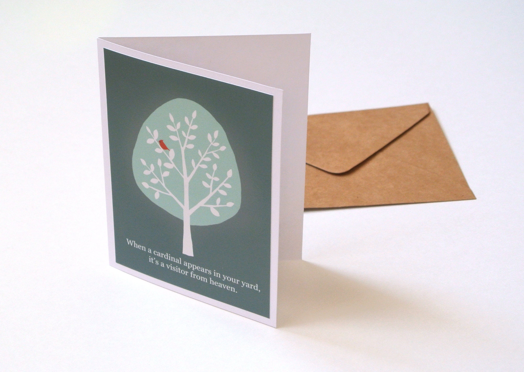 Cardinal Sympathy Card Condolence Card Sorry for Your Loss | Etsy