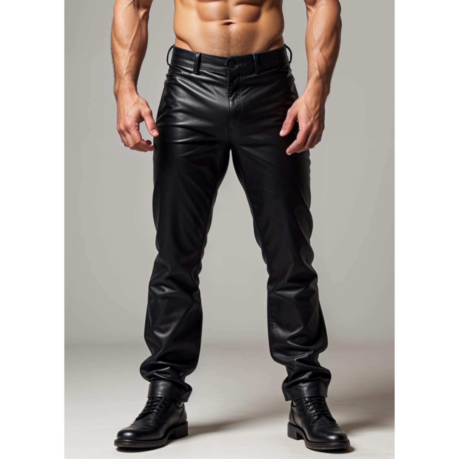 Handmade Black Leather Pants: Custom Fit, Genuine Leather - Etsy