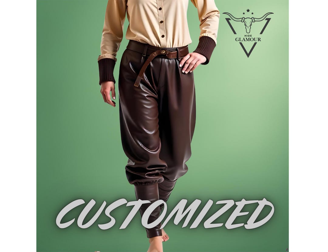 Handmade Customized Leather LARP Pants: Viking Renaissance Costume - Etsy