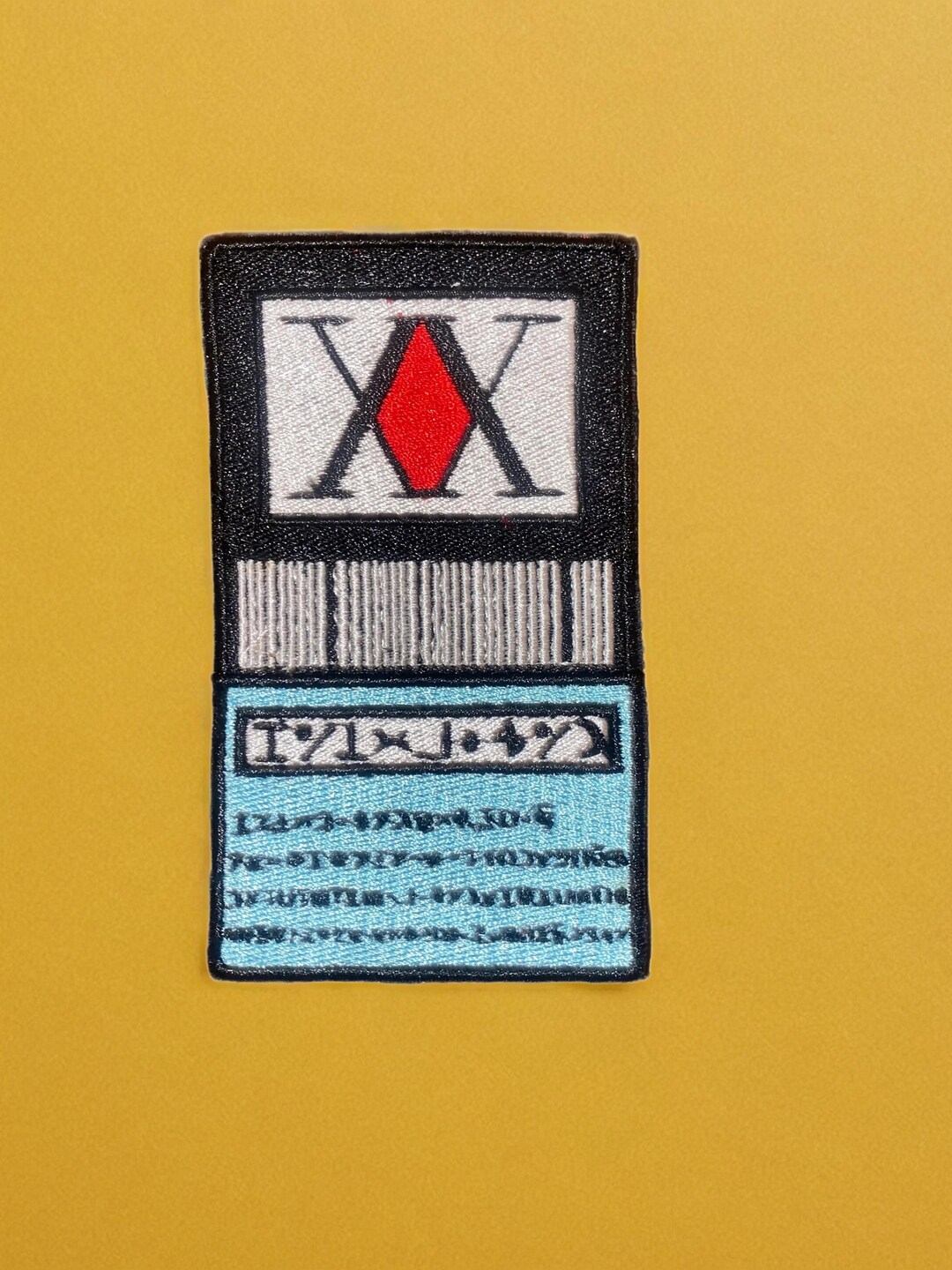Anime Inspired Hunter License Card Embroidered Iron on Patch for ...