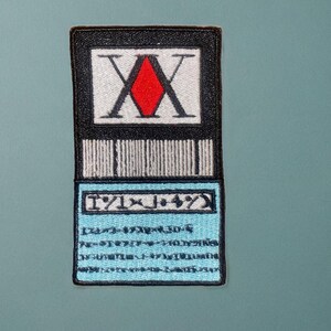 Anime Inspired Hunter License Card Embroidered Iron on Patch for ...