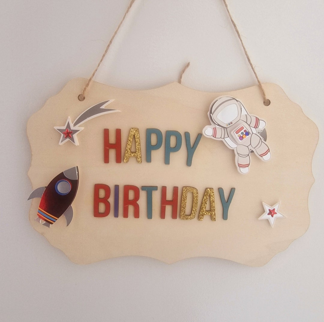 Personalised Happy Birthday Sign for Children's Birthday - Etsy