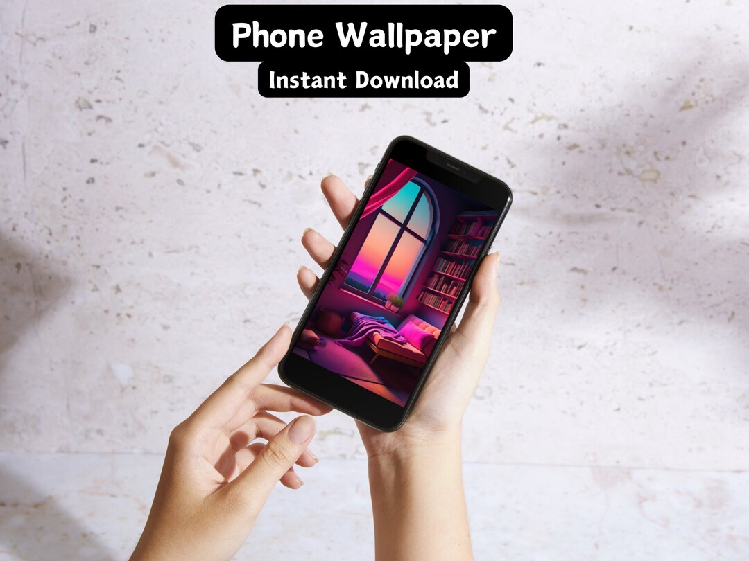 Colorful Reading Nook Phone Wallpaper 2 - Etsy