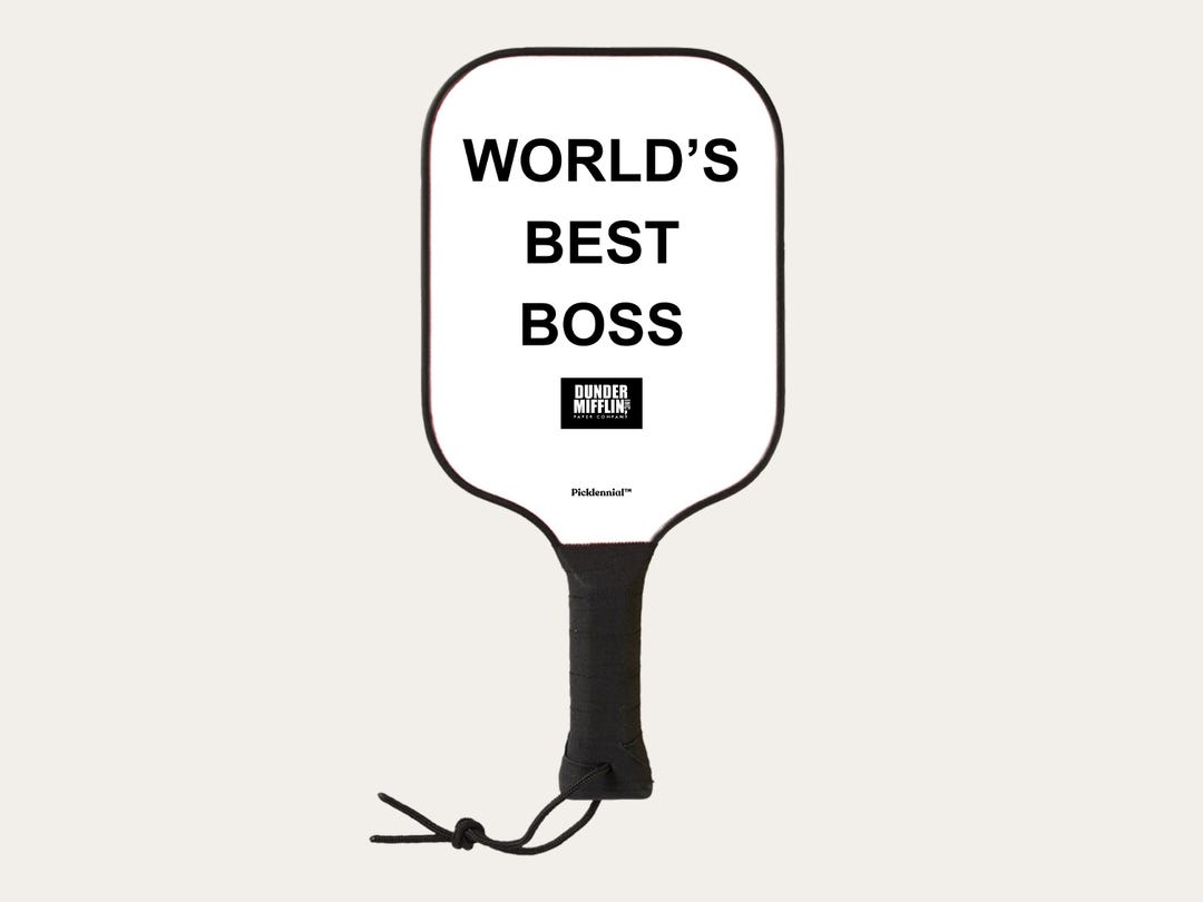 Pickleball Paddle - World's Best Boss - Etsy