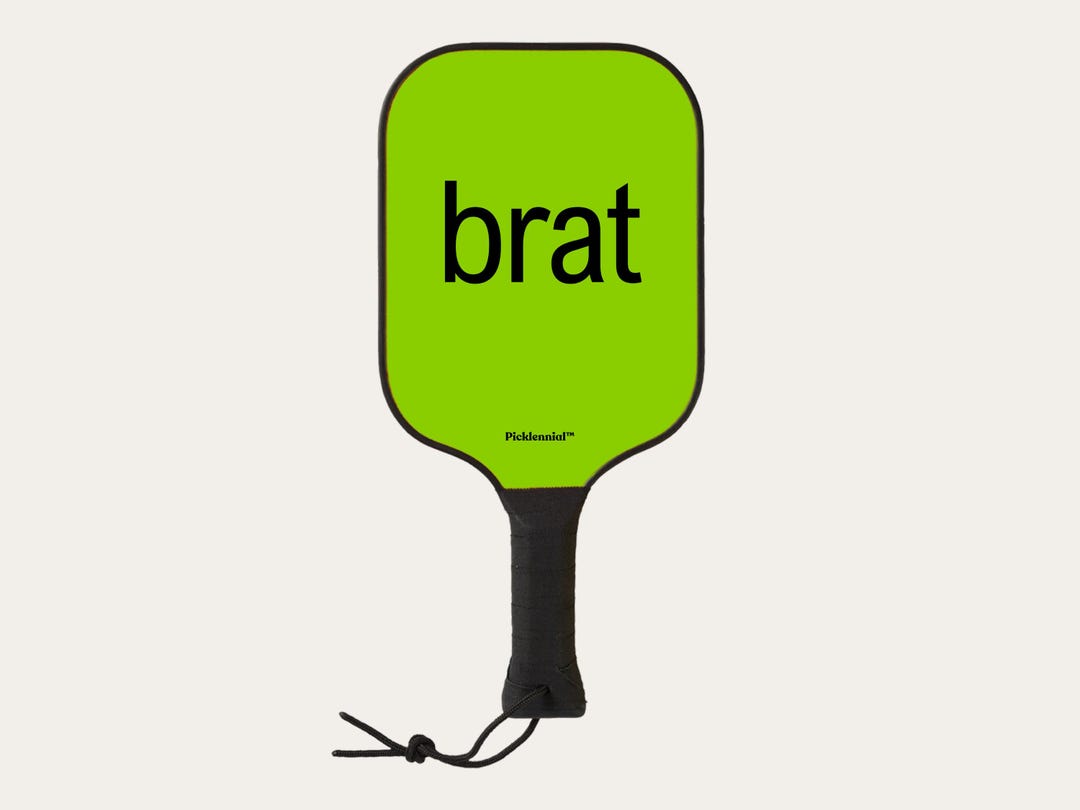 Pickleball Paddle - Brat Girl Summer - Etsy