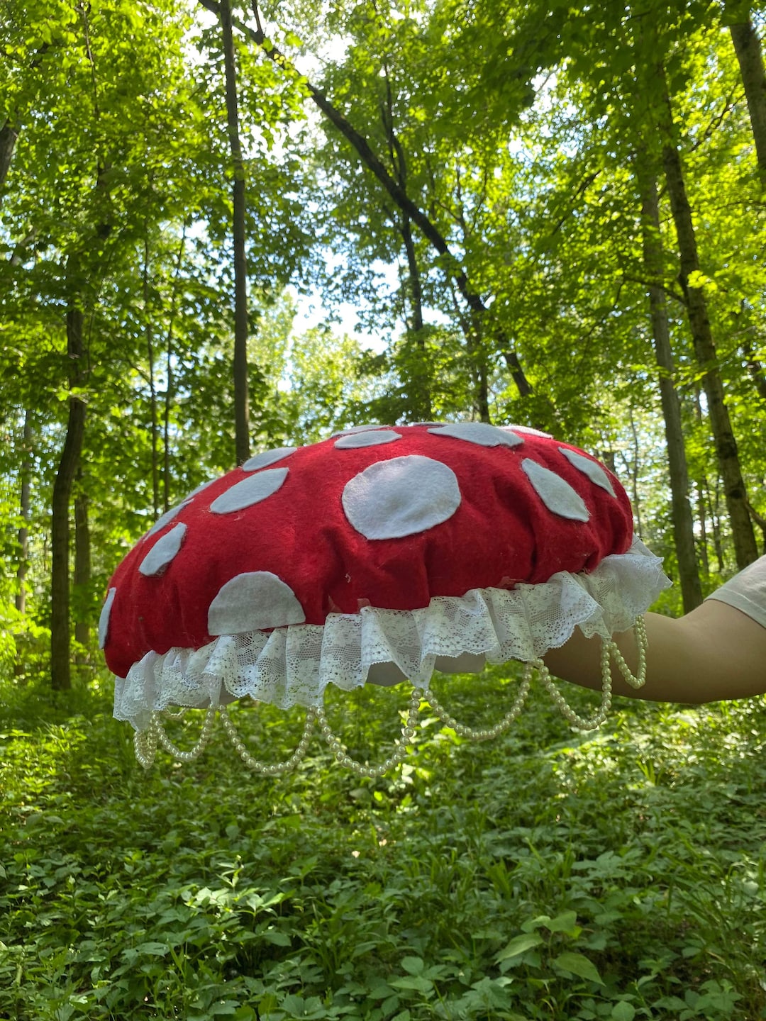 Mushroom Hat Fair Hat Perfect for Parties and Events, Red Mushroom With ...