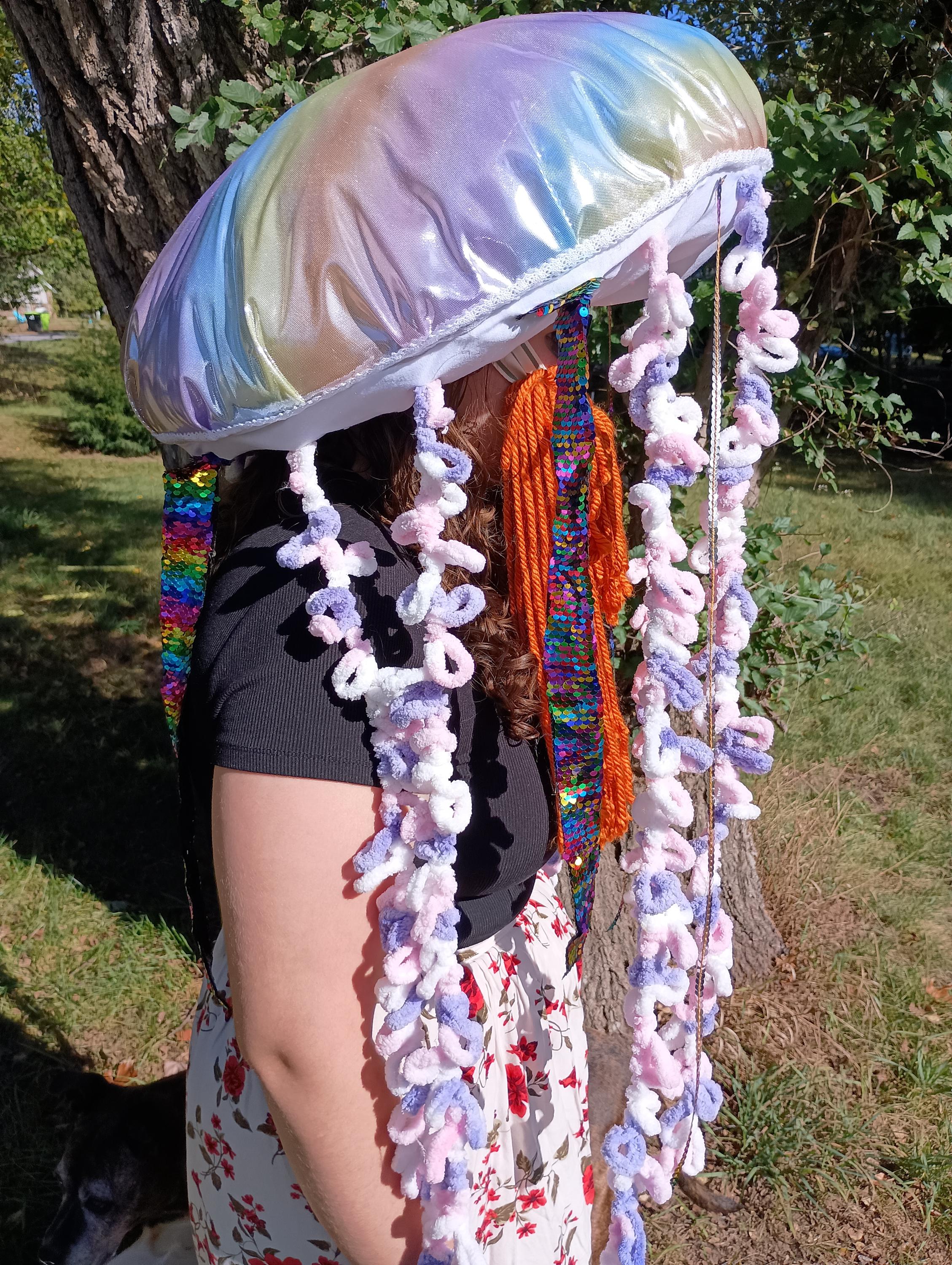 Rainbow Jellyfish Hat Lights up Cute Perfect for Faire Parties and ...