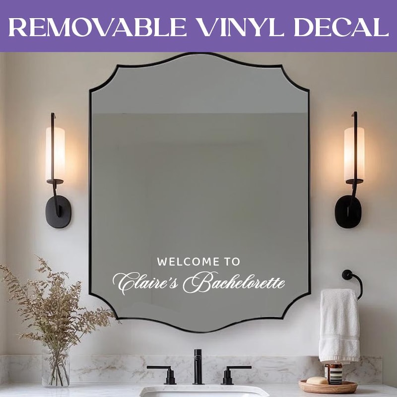 Vinyl Clings for Mirror - Etsy