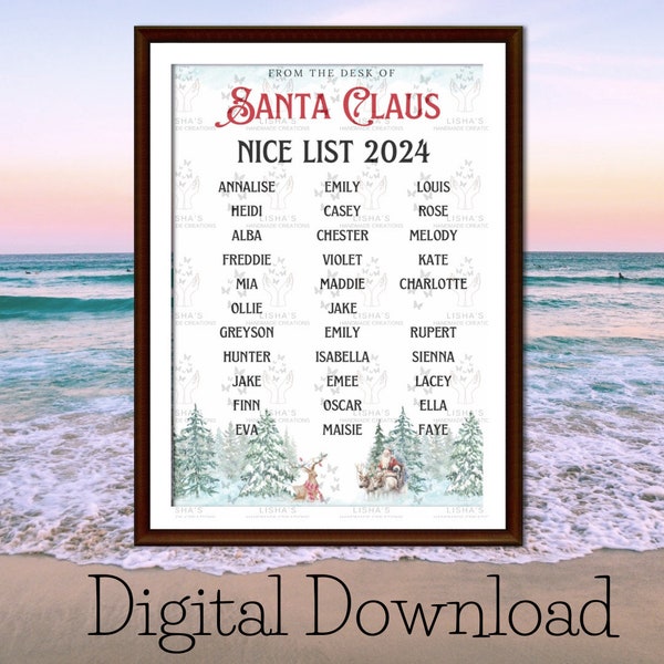 Santa Scroll - Etsy