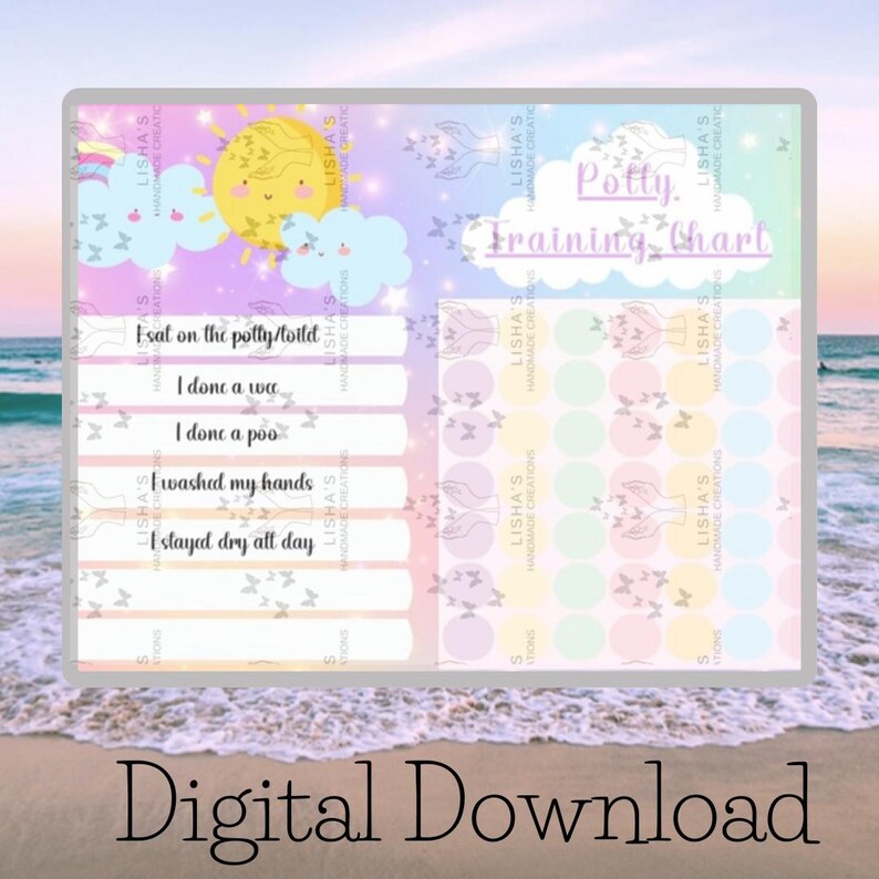 Potty Training Chart - Etsy