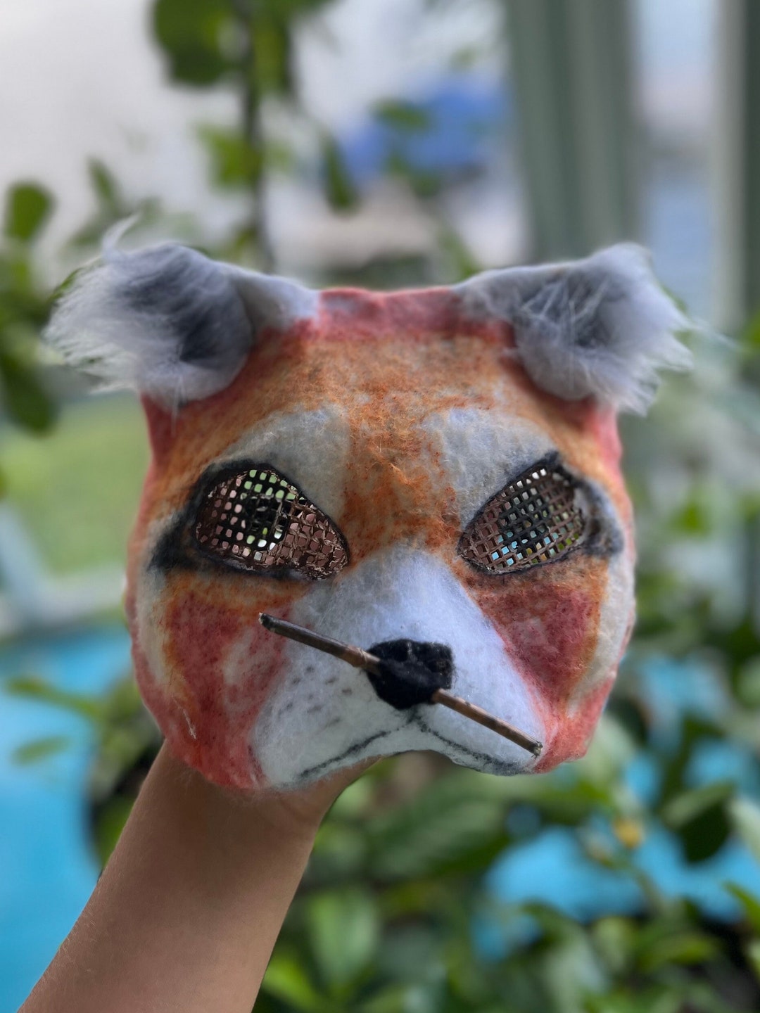 Red Panda Mask - Etsy