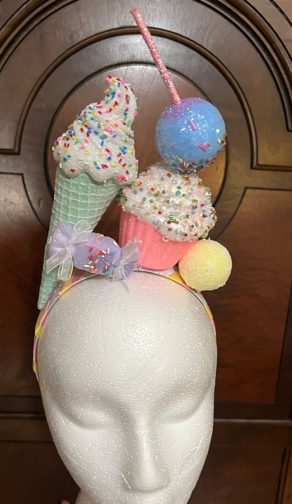 Candy Land Fascinator Headband: Ice Cream & Cupcake Treats - Etsy