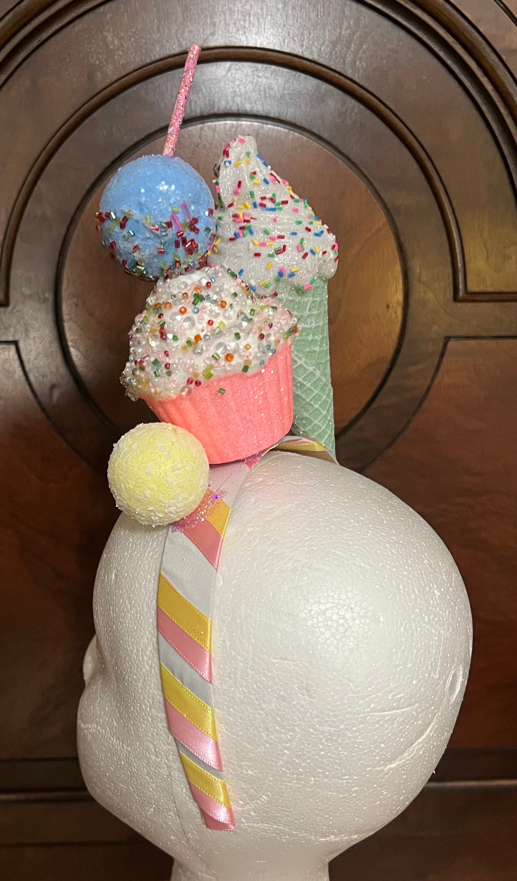 Candy Land Fascinator Headband: Ice Cream & Cupcake Treats - Etsy