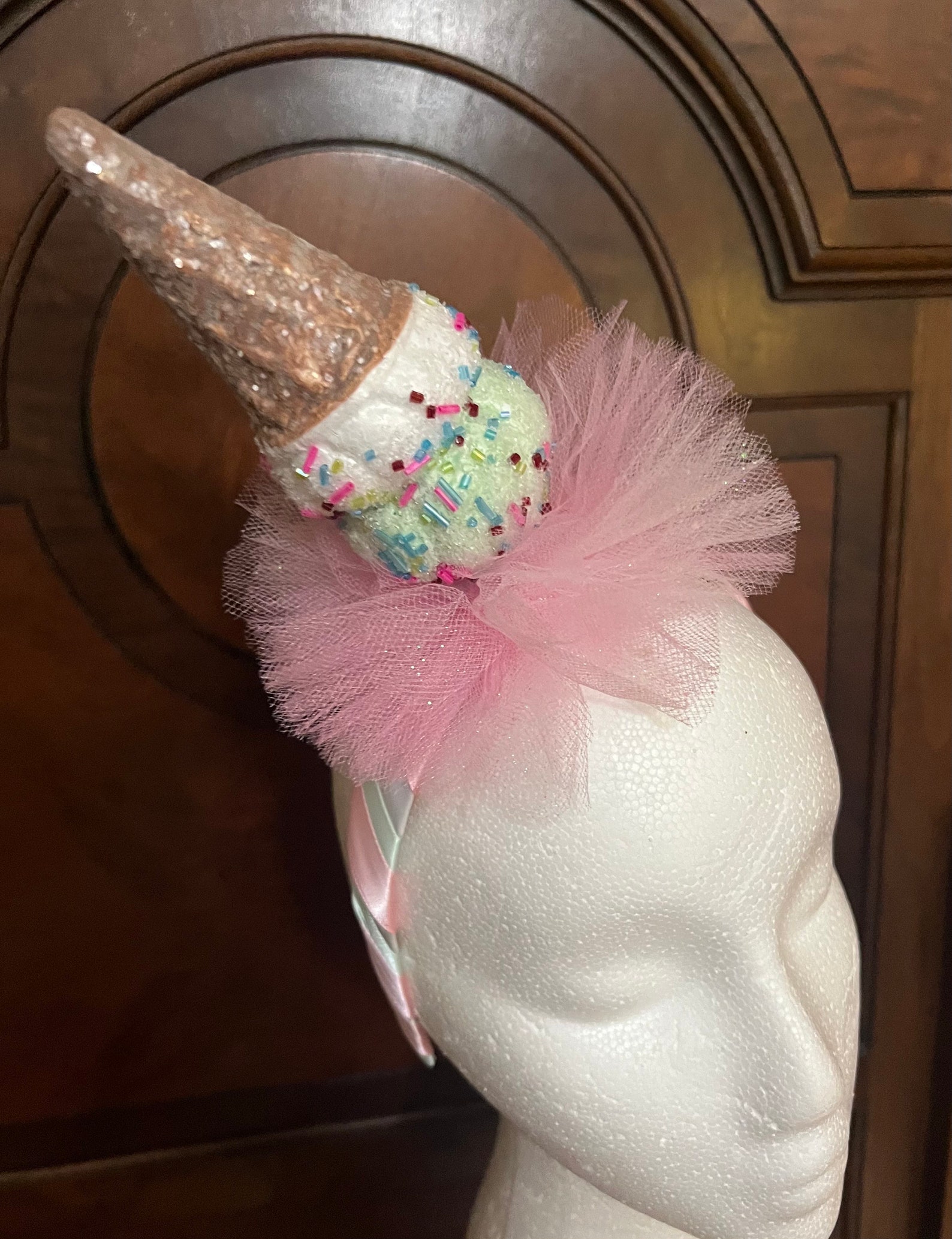 Ice Cream Headband Fascinator Candy Land Birthday Halloween Ice Cream ...