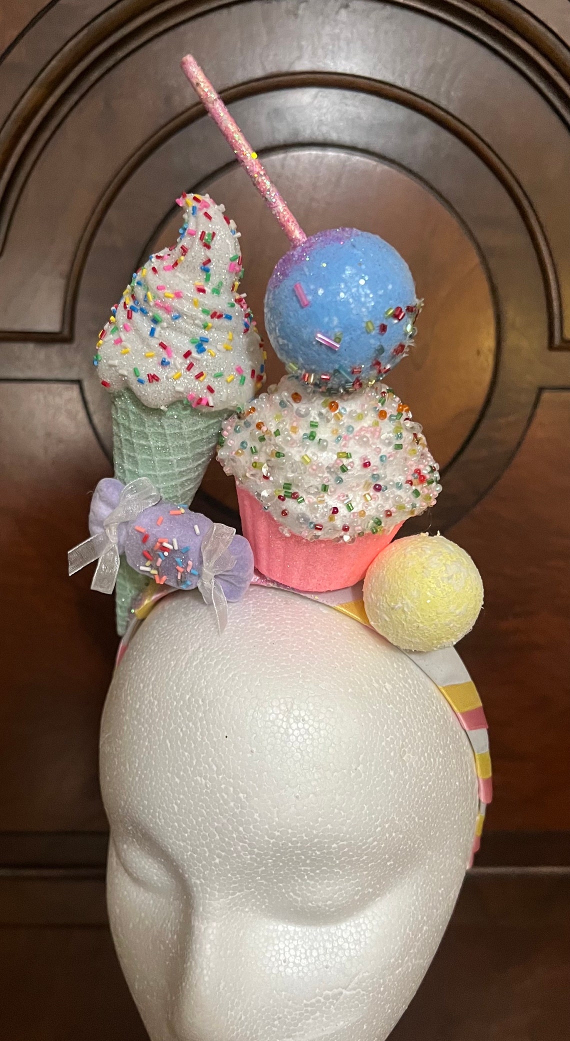 Candy Land Fascinator Headband: Ice Cream & Cupcake Treats - Etsy