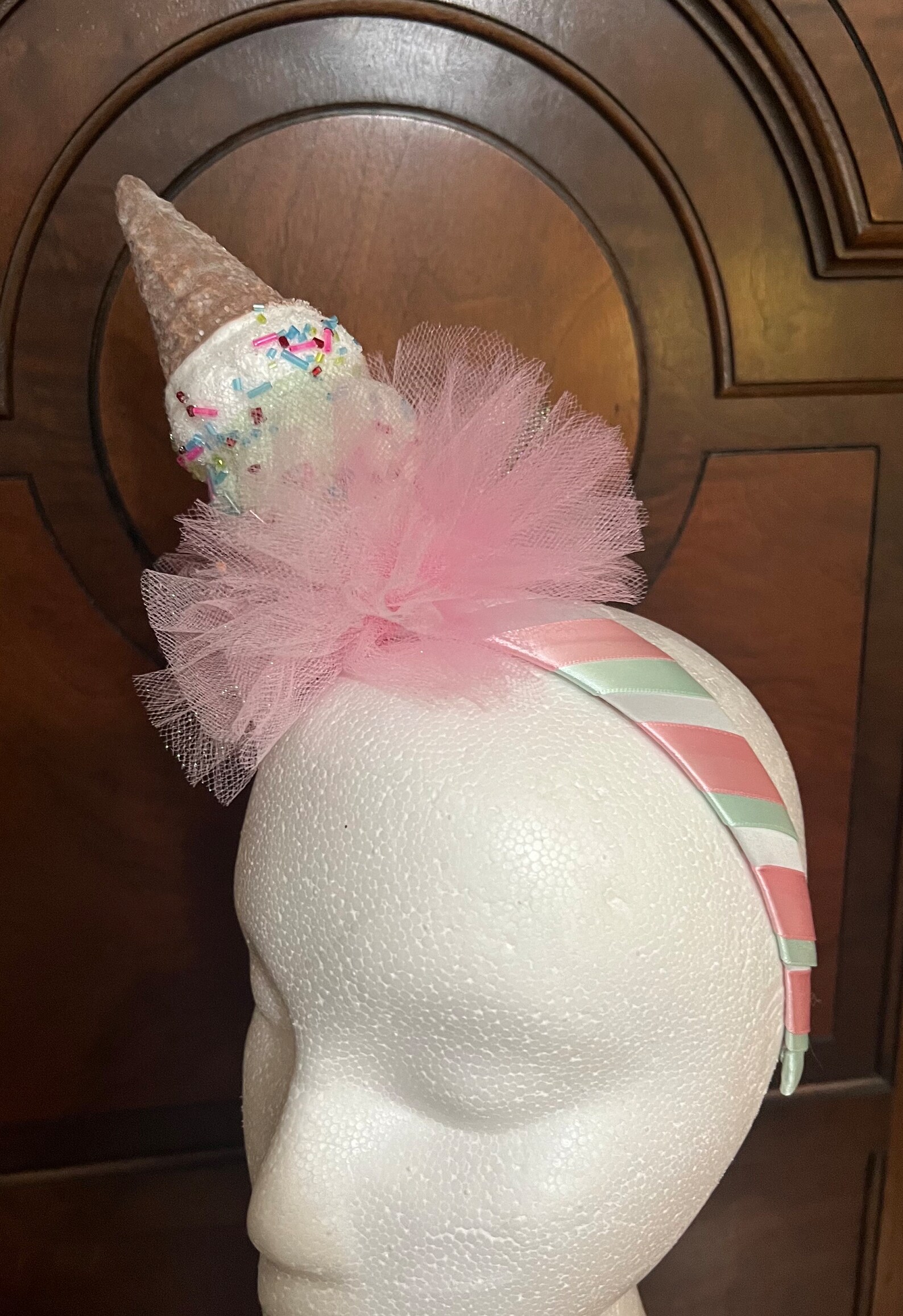 Ice Cream Headband Fascinator Candy Land Birthday Halloween Ice Cream ...