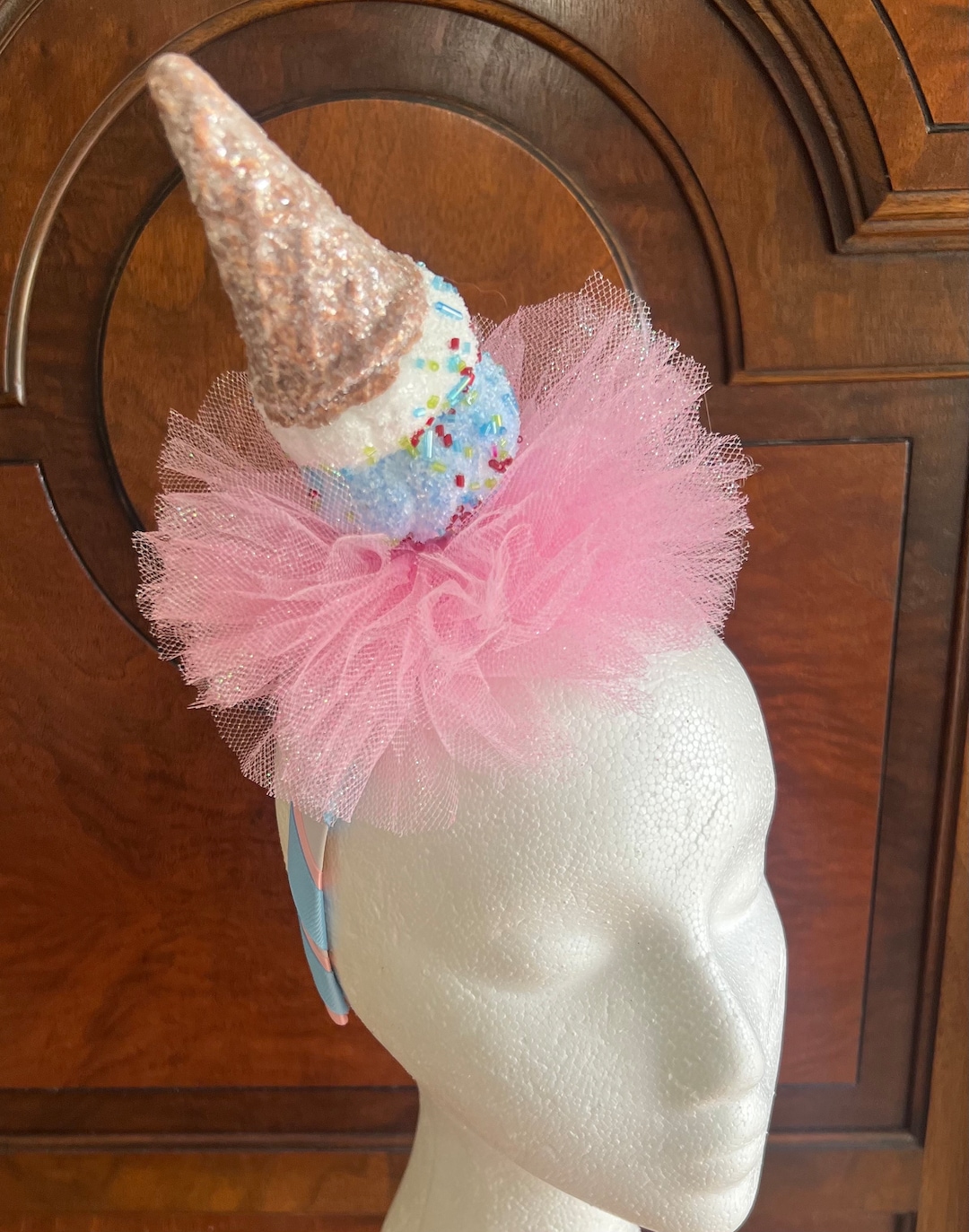 Ice Cream Headband Fascinator Candy Land Birthday Halloween Ice Cream ...