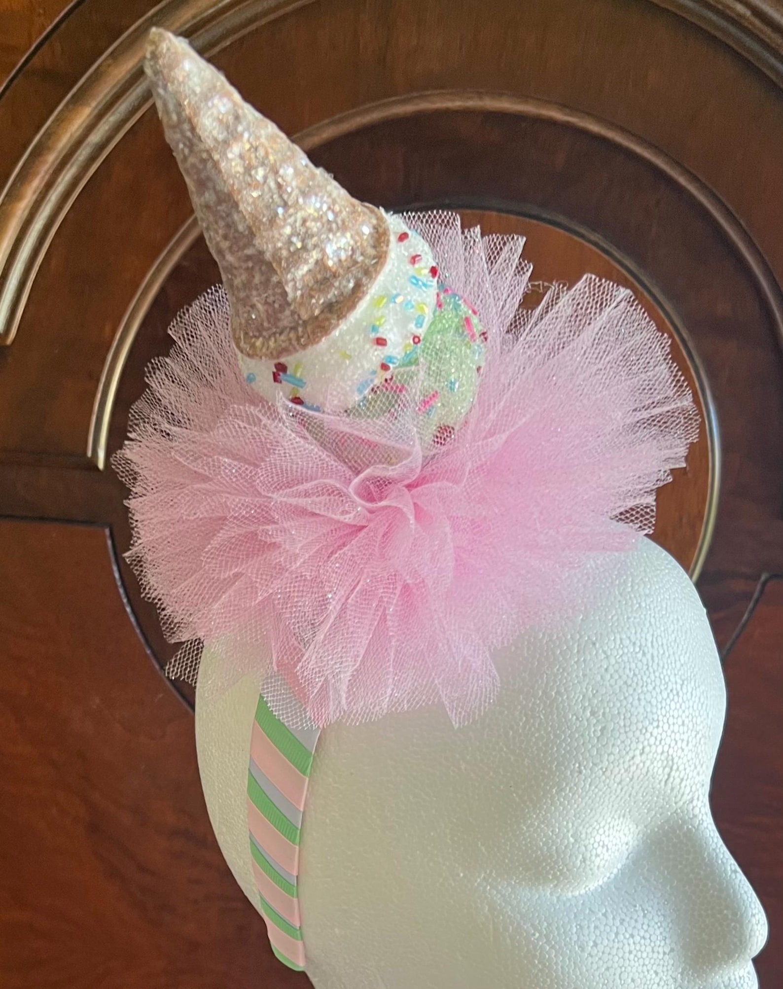 Ice Cream Cone Headband Fascinator: Candy Land Party Photo Prop - Etsy