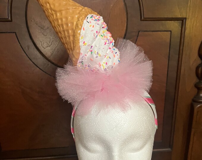 Giant Ice Cream Fascinator Headband - Candy Land - Candy Store - Ice ...