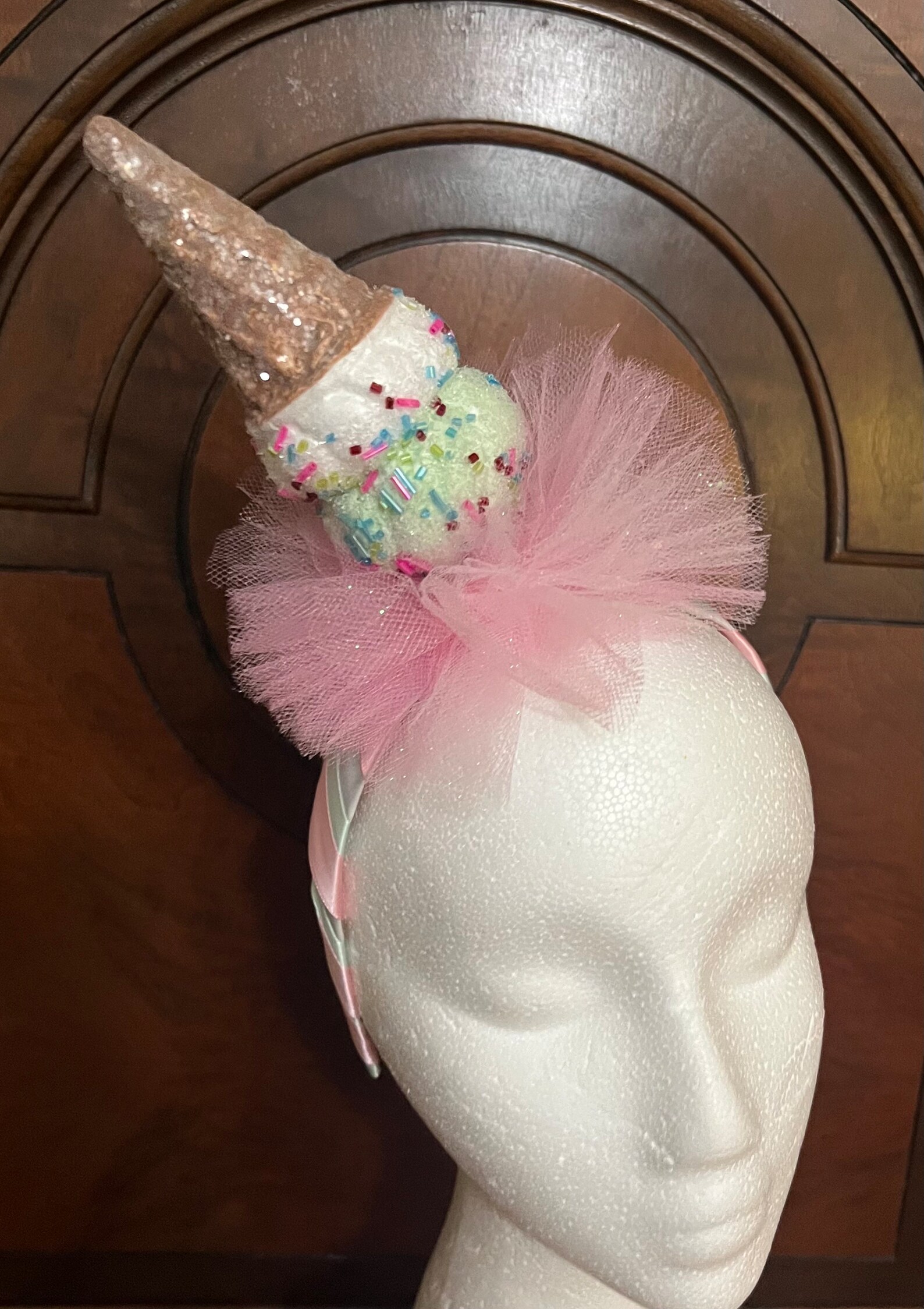 Ice Cream Headband Fascinator Candy Land Birthday Halloween Ice Cream ...