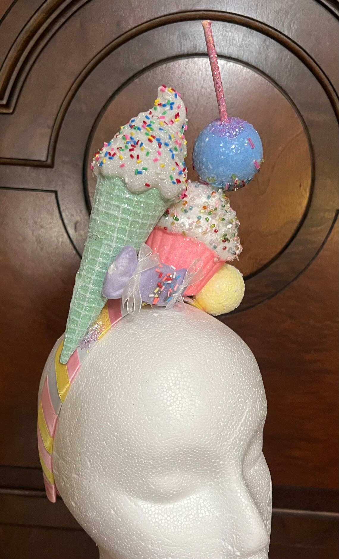 Candy Land Fascinator Headband: Ice Cream & Cupcake Treats - Etsy