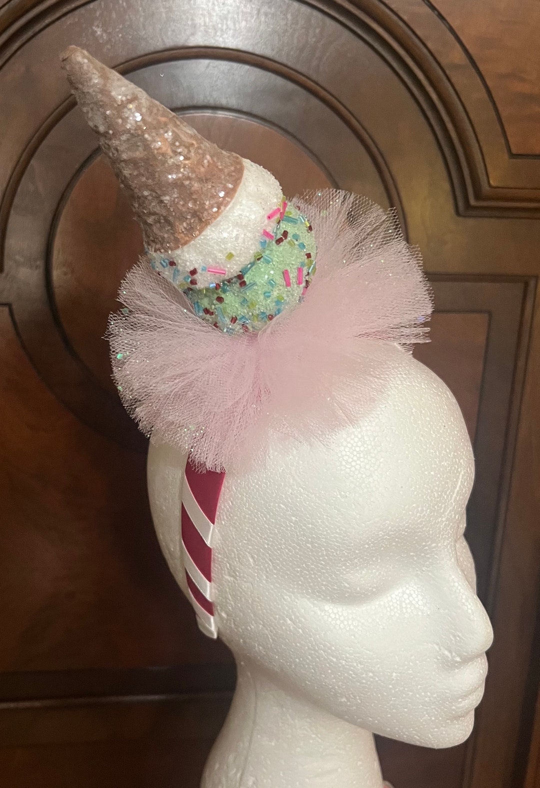 Ice Cream Headband Fascinator - Candy Land - Birthday - Halloween - Ice ...