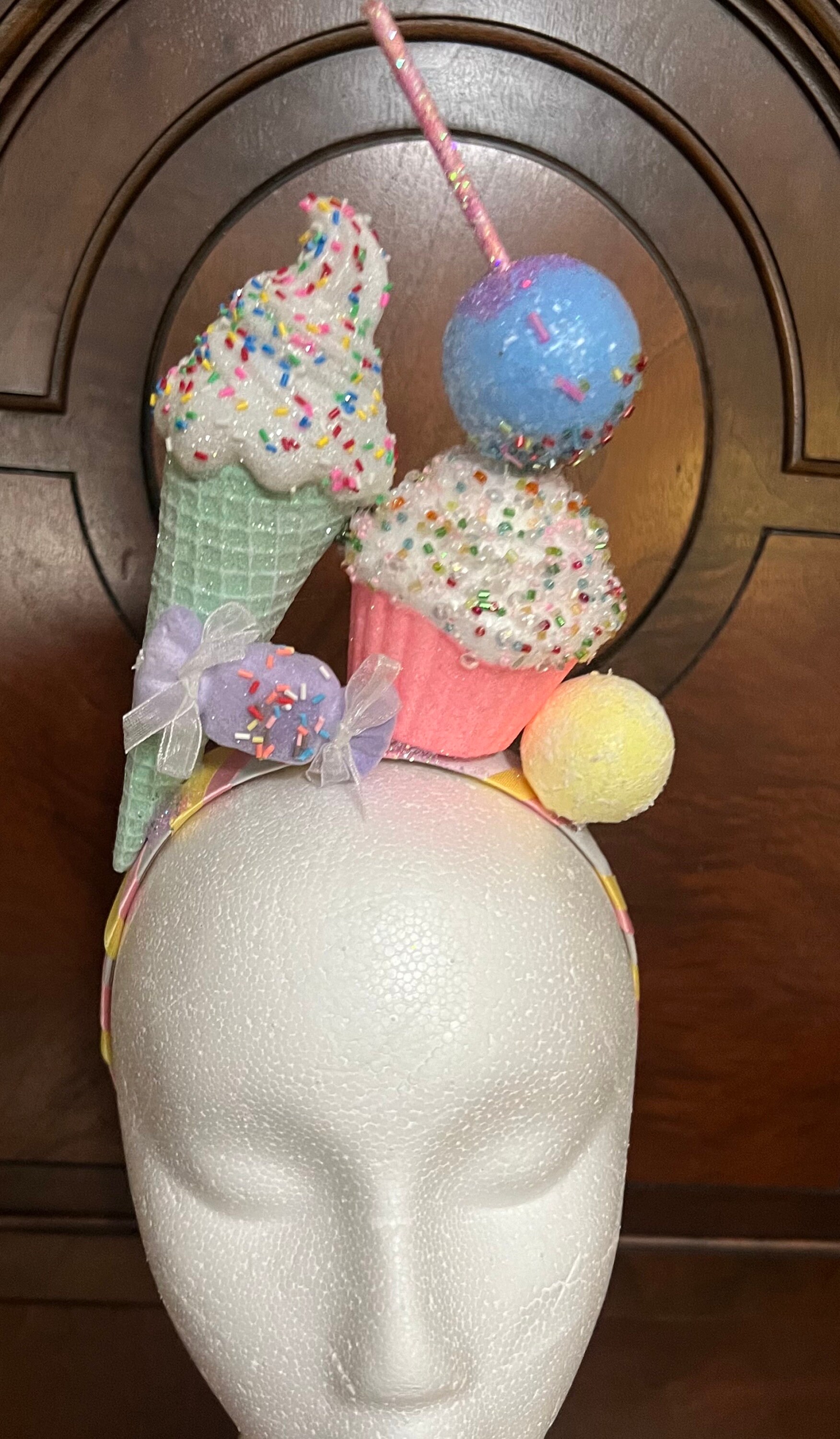 Candy Land Fascinator Headband: Ice Cream & Cupcake Treats - Etsy