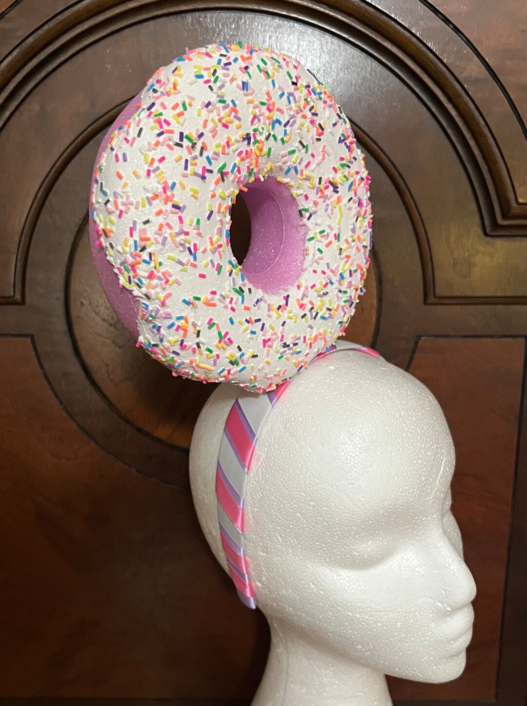 Giant Sprinkle Donut Fascinator Headband: Candy Theme Party - Etsy