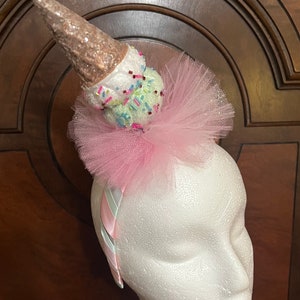 Ice Cream Headband Fascinator Candy Land Birthday Halloween Ice Cream ...